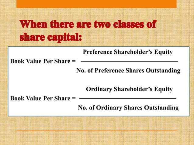 BOOK VALUE PER SHARE | PPTX