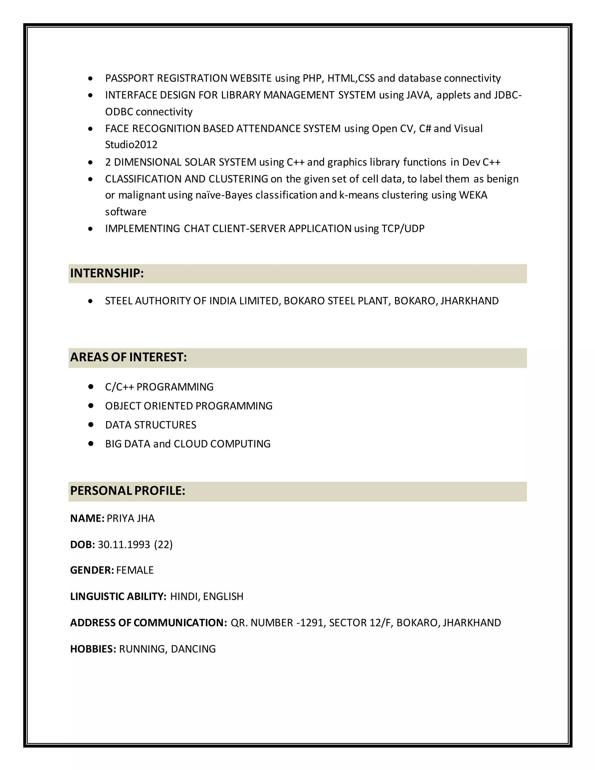 priya new_resume | DOCX