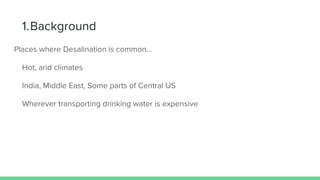 Desalination of Seawater | PPTX