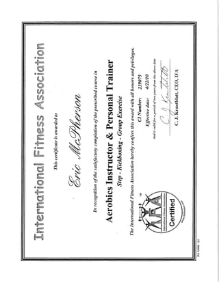 Certificate IFA | PDF