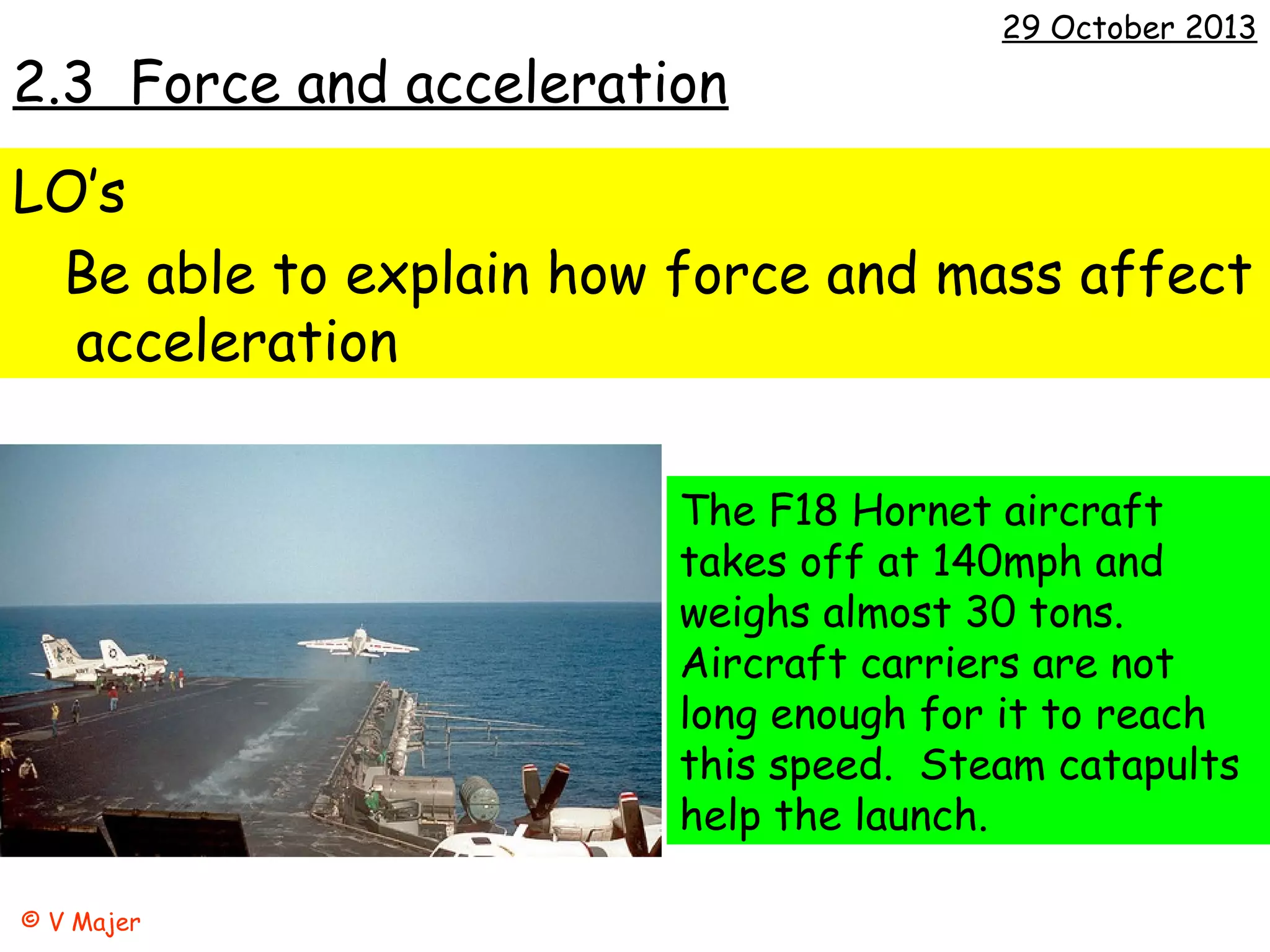 2 3 force mass acceleration | PPT