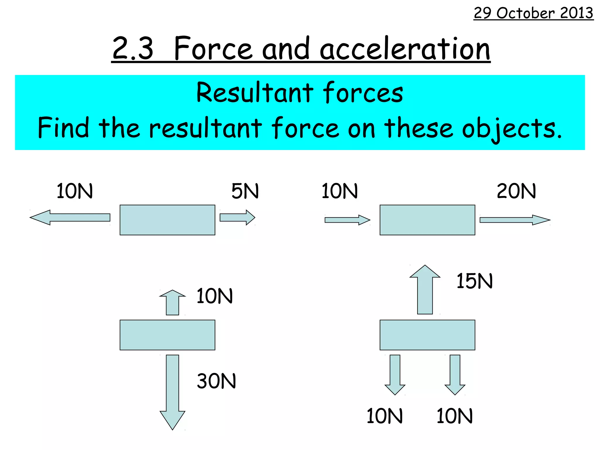 2 3 force mass acceleration | PPT