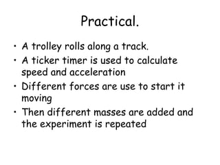 2 3 force mass acceleration | PPT