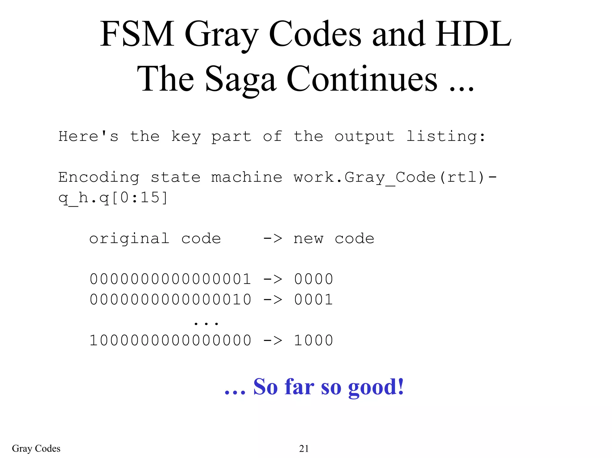 23 gray codes | PDF