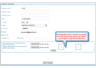 guide to online exam application form | PPT