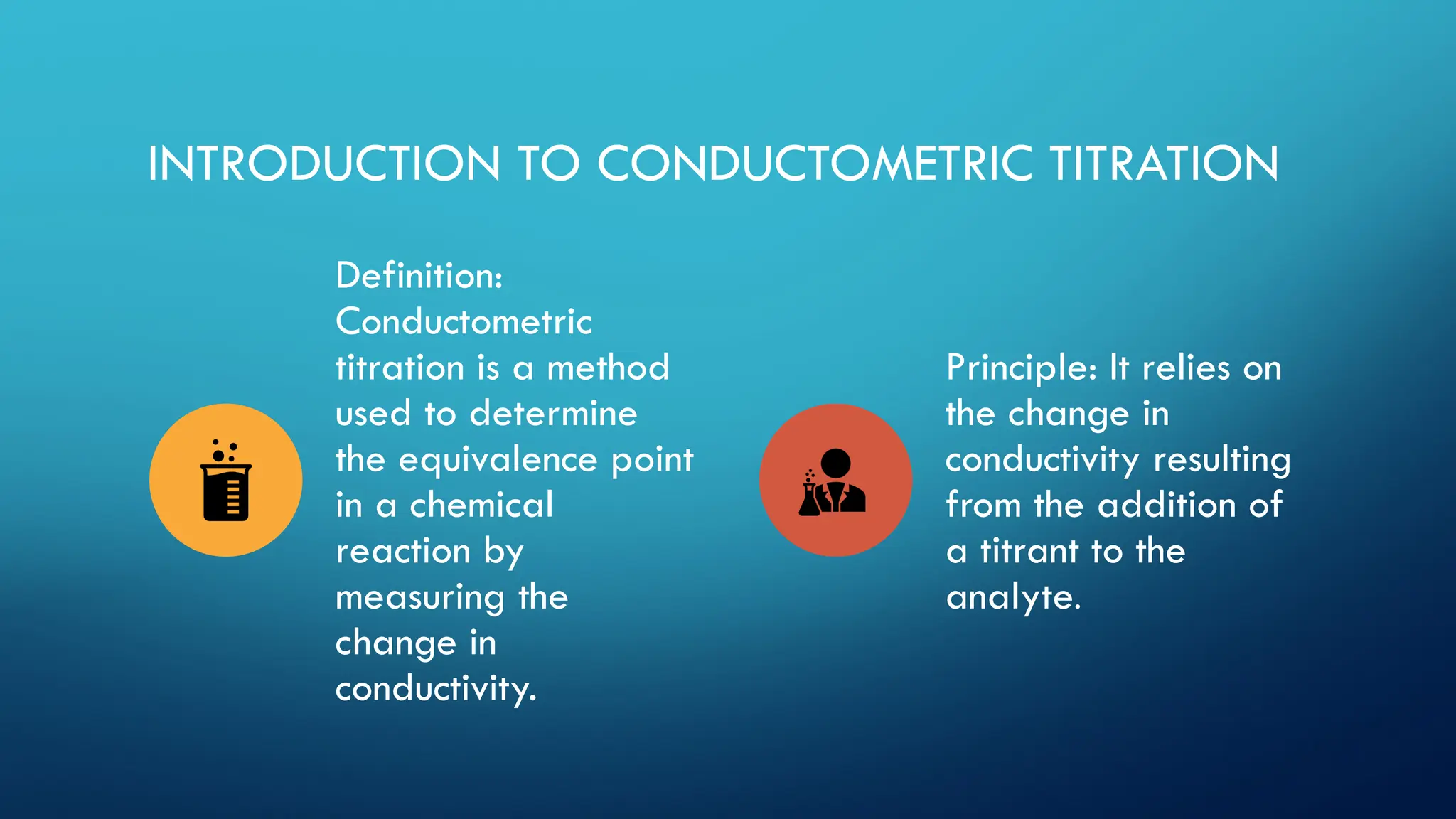 a detailed presentation on conductometric titrations | PPTX