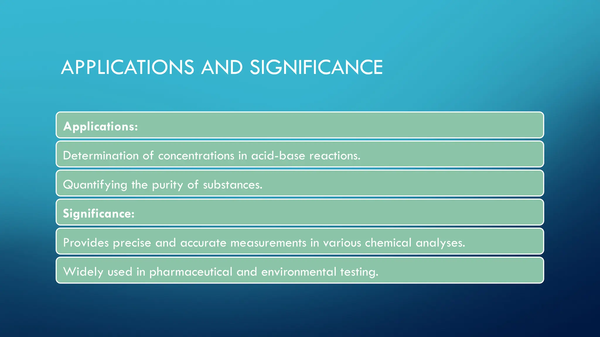 a detailed presentation on conductometric titrations | PPTX