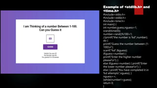 About the C Libraries which are essential | PPT