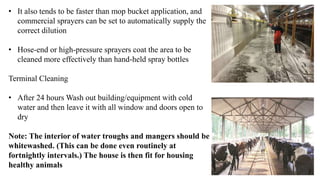 Disinfectants used in Animal House & process of disinfection | PPTX