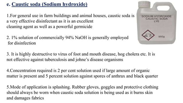 Disinfectants used in Animal House & process of disinfection | PPTX