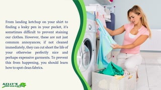 How to Spot Clean Stains on Clothing | PPT
