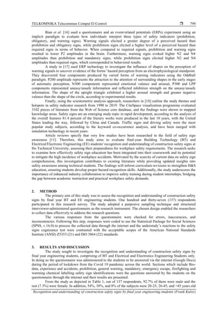 Recognition and understanding of construction safety signs by final ...