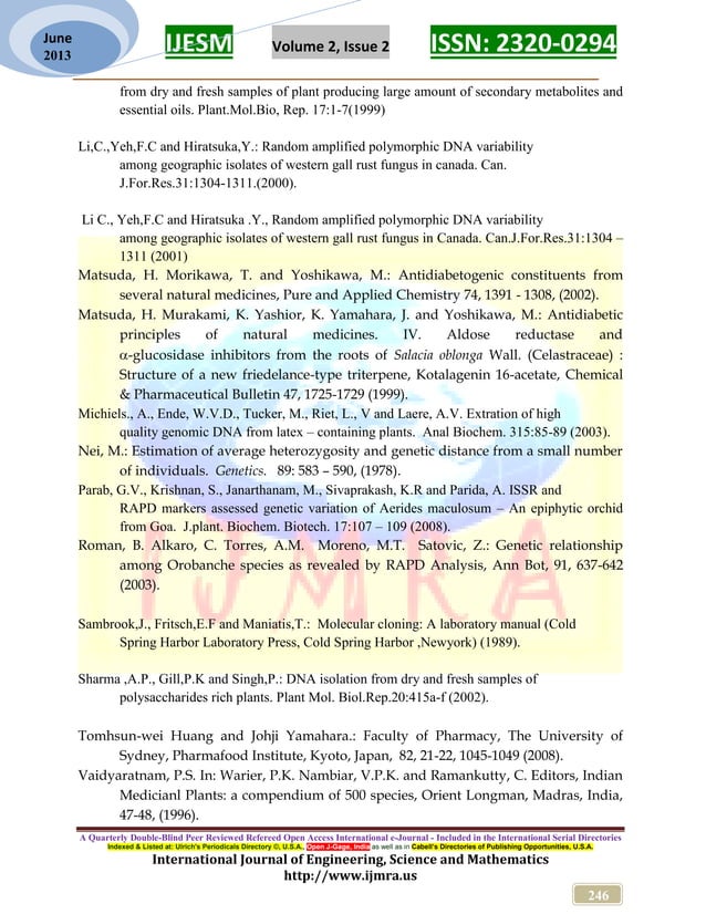 MODIFICATION OF PROTCOL FOR ISOLATION AND PURIFICATION OF GENOMIC DNA | PDF