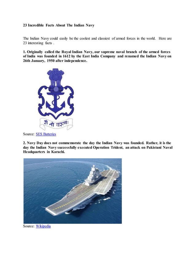 23 incredible facts about the indian navy | PDF