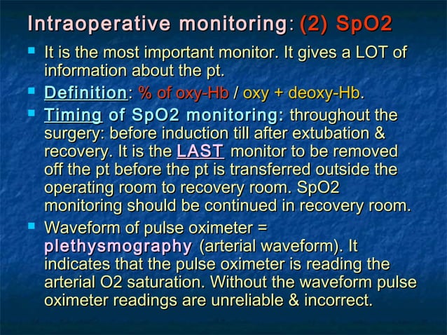 intraoperative monitoring | PPT