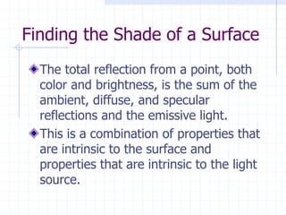 23 Introduction to the Lighting Model.ppt