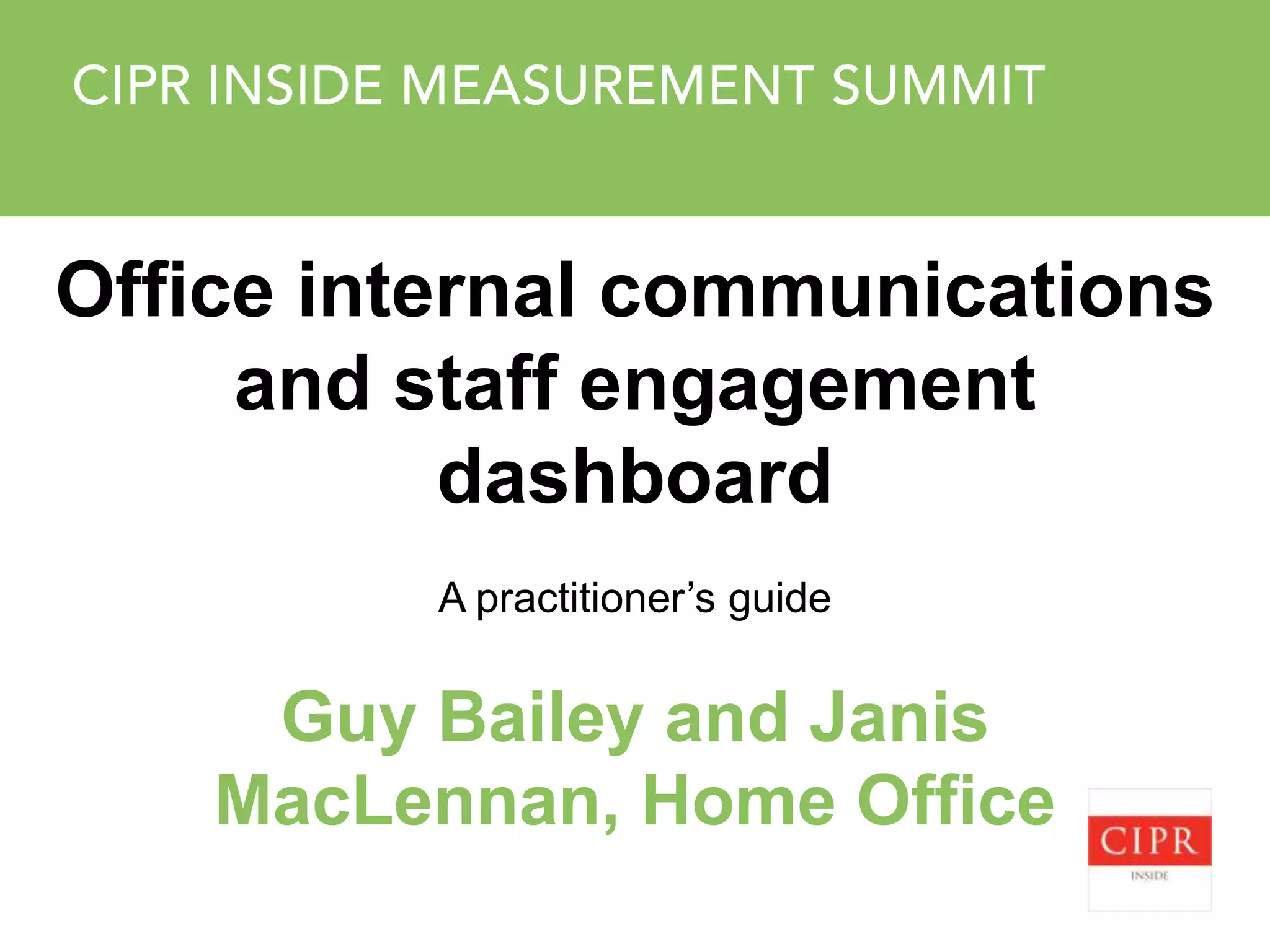 Surveys, sentiment and strategy internal communication measurement ...