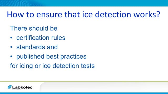 The need for ice detection standards Jarkko Latonen, Labkotec | PDF