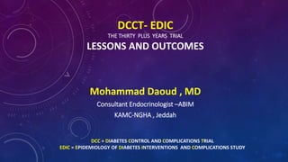 DCCT Learned Lessons | PPTX