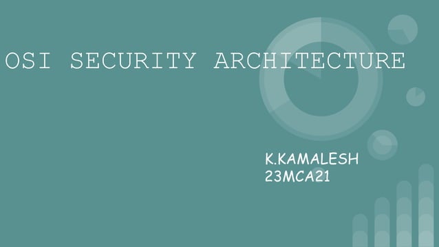 Osi security architecture in network.pptx | Operating Systems | Computer Software and Applications