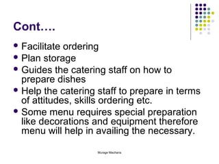 Menu Planning | PPT