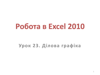 урок 23 microsoft excel диаграмы | PPTX