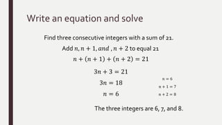 2 3 multi step equations | PPT