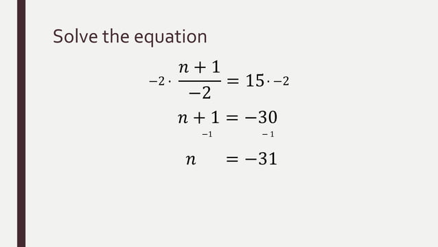 2 3 multi step equations | PPT