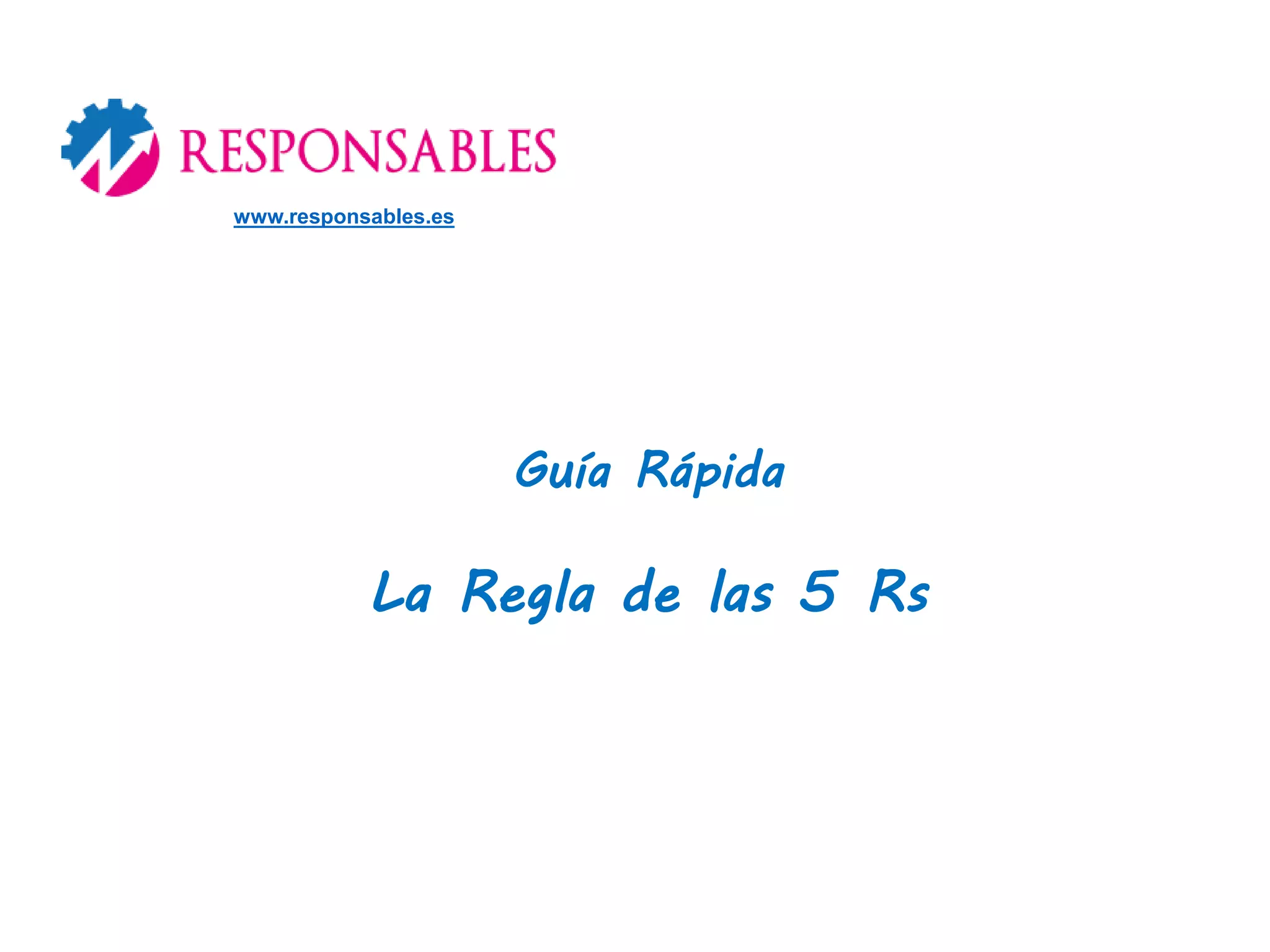 Regla de las 5 RS | PPT