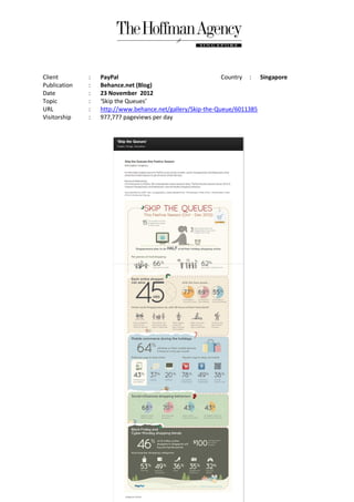 23 nov behance.net (blog) pay_pal skip the queue (infographic) | PDF