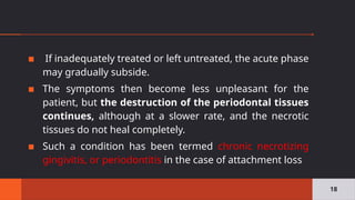23 NUP.pptx Necrotizing Ulcerative Periodontitis Clinical features | PPTX