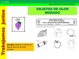 23 objetos de color morado | PPTX