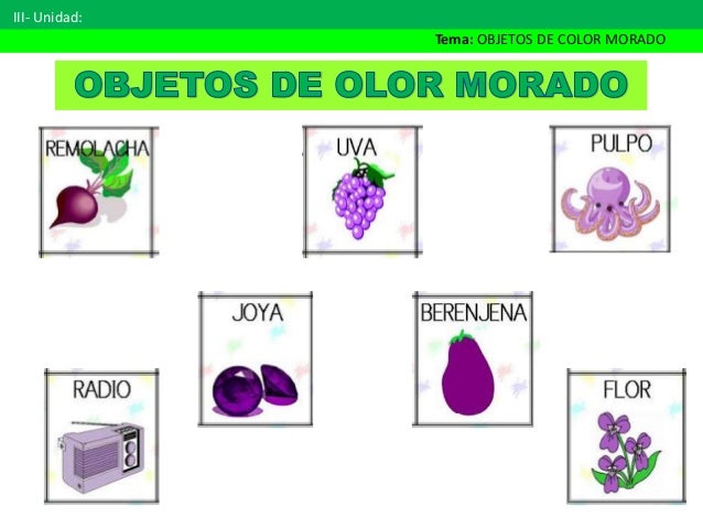 23 objetos de color morado