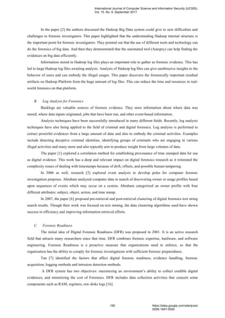 Forensic Readiness on Hadoop Platform: Non-Ambari HDP as a Case Study | PDF | Databases ...