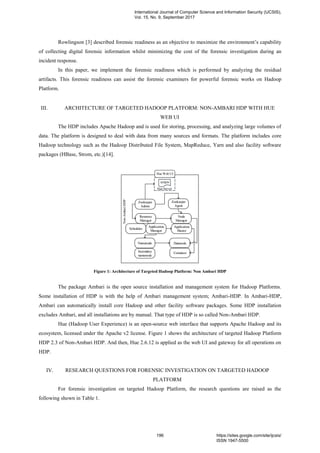 Forensic Readiness on Hadoop Platform: Non-Ambari HDP as a Case Study | PDF | Databases ...