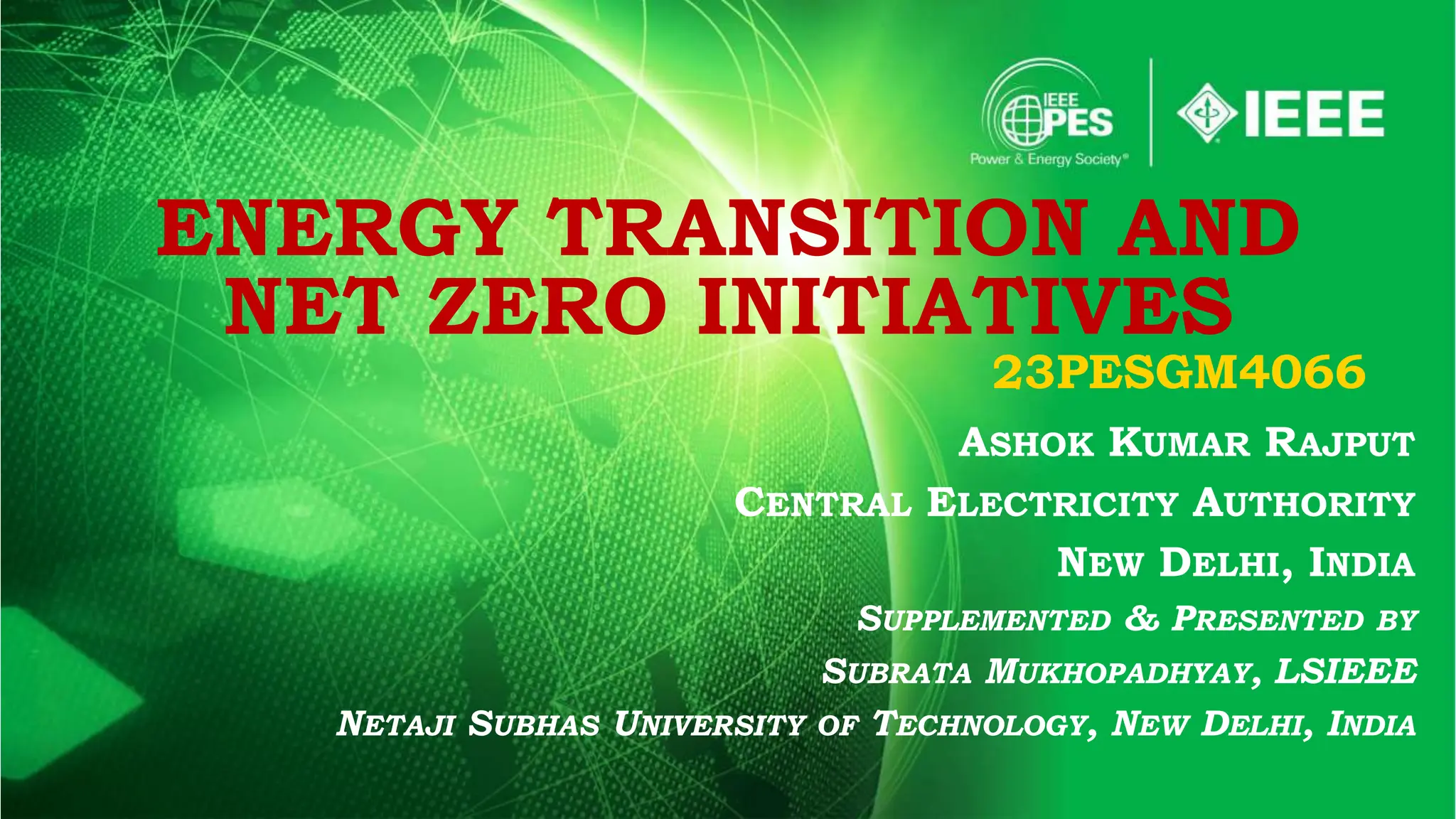 Energy Transition and Net Zero initiative | PPTX