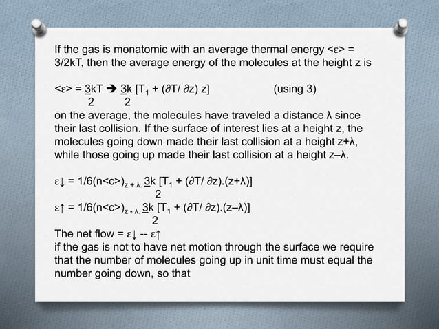 THERMAL CONDUCTIVITY OF GASES; MOLECULAR COLLISIONS AND MEAN FREE PATH.pptx