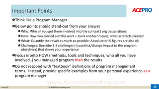 PMI-PgMP Application Development | PDF | Resume Writing and Advice ...