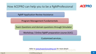 PMI-PgMP Application Development | PDF