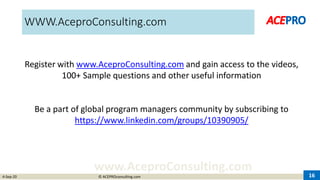 PMI-PgMP Application Development | PDF