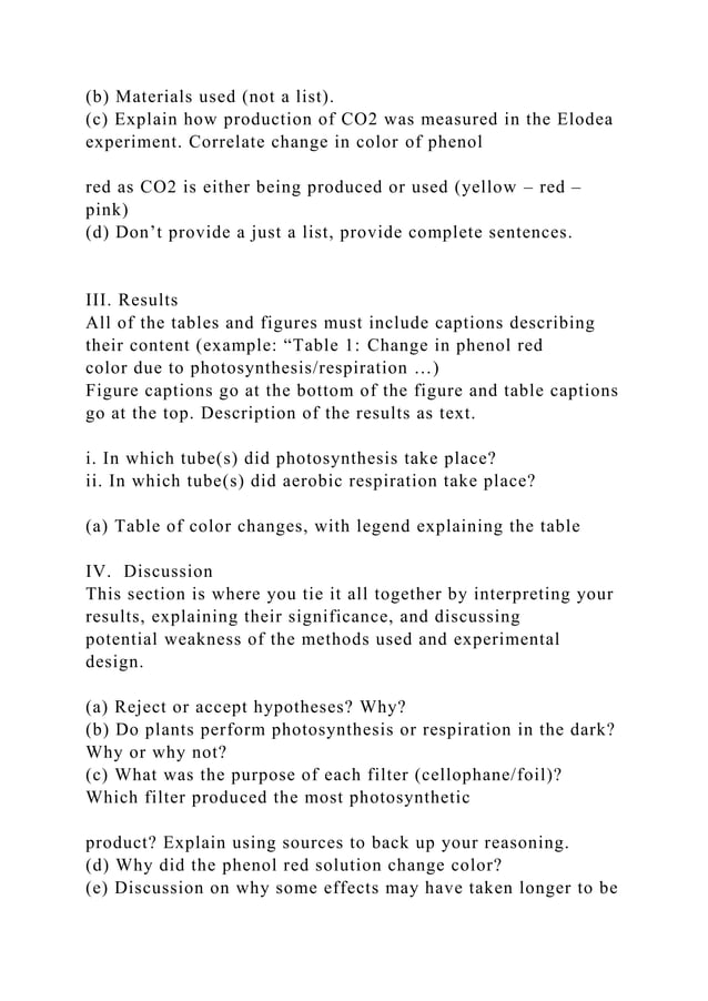 23 Photosynthesis Lab Report (1st lab report) .docx