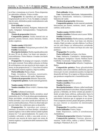 23 plantas de tabay | PDF