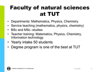 Presentation of TUT courses | PPT