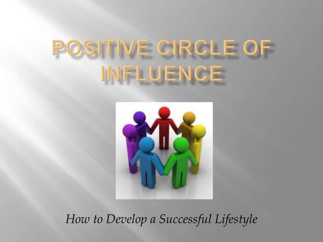 Create a positive circle of influence in your life | PPT