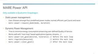 Power-Efficient Programming Using Qualcomm Multicore Asynchronous Runtime Environment (MARE) | PPT