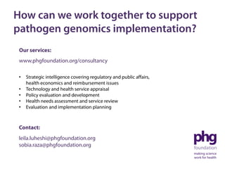 Developing a national strategy to bring pathogen genomics into practice | PDF