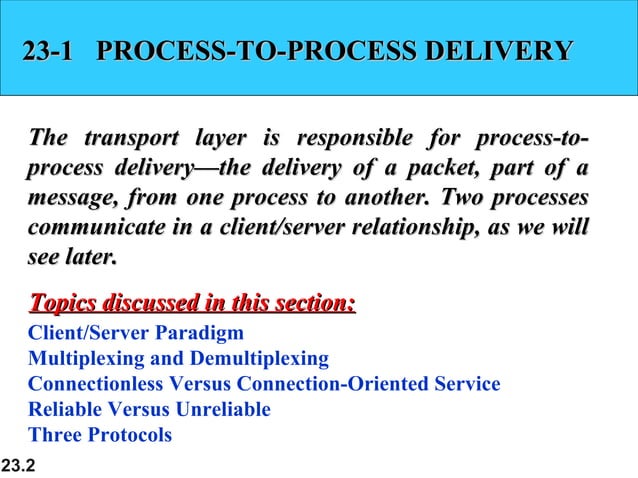 23 Process to_Process_Delivery_UDP_TCP_and_SCTP | PPT