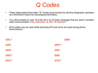 23 Radio Regulations & 24 Operating Practices | PPT