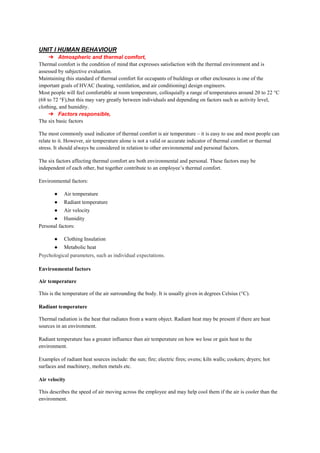 sem 2 thermal comfort and passive design | PDF