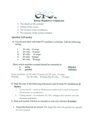 23rd May 2014 examination Solar T3 Licensing | PDF